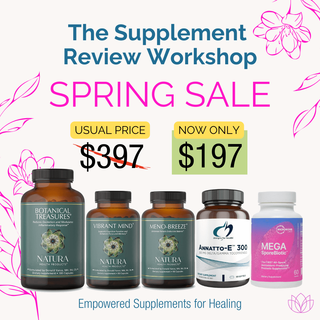 Supplement Review Workshop – Spring Sale – Healing Beyond Breast Cancer